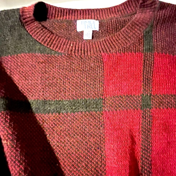 Time and Tru | Sweaters | New With Tag Plaid Sweater | Poshmark